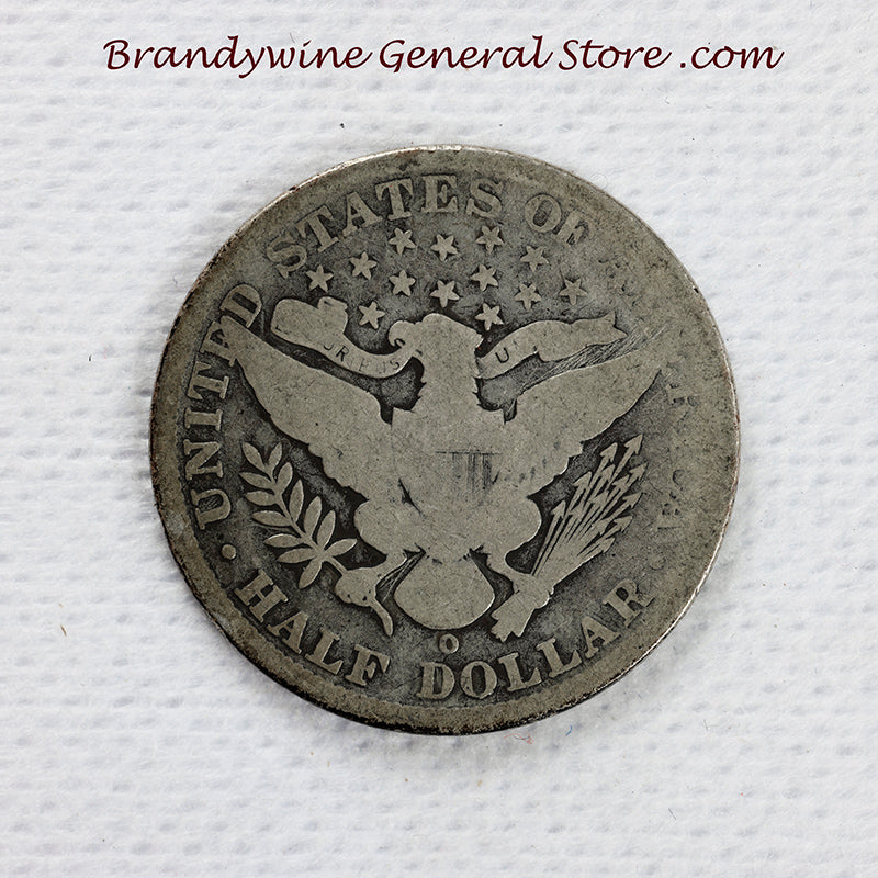 1905-O Barber Half Dollar | Brandywine General Store