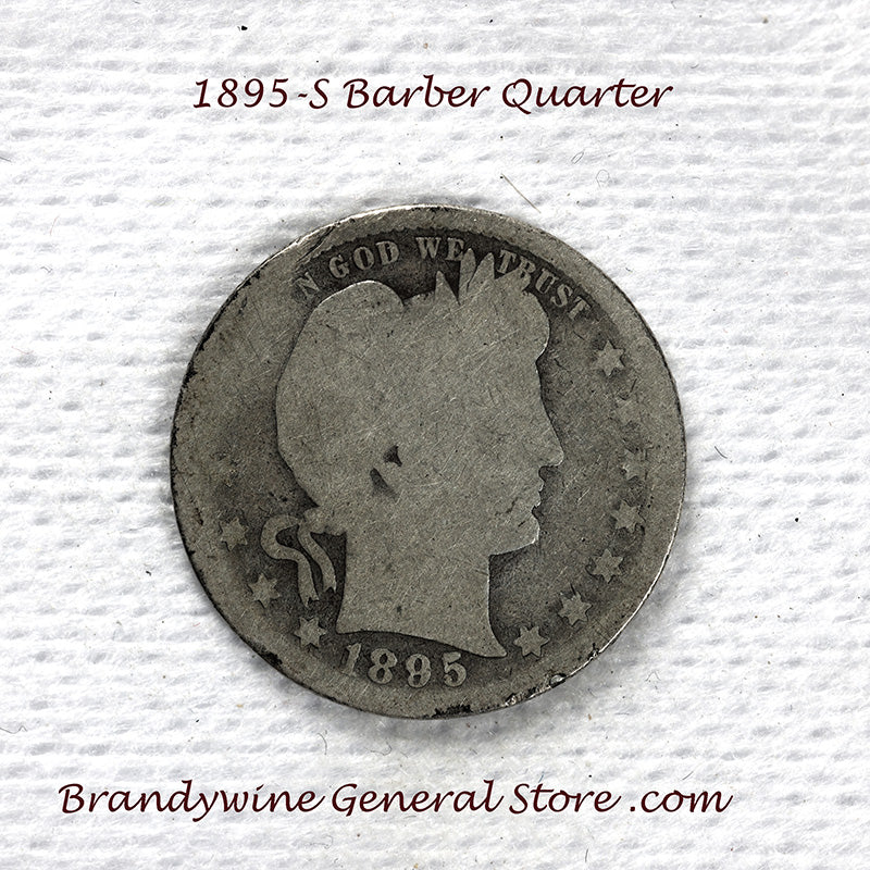 1895-S Barber Quarter | Brandywine General Store