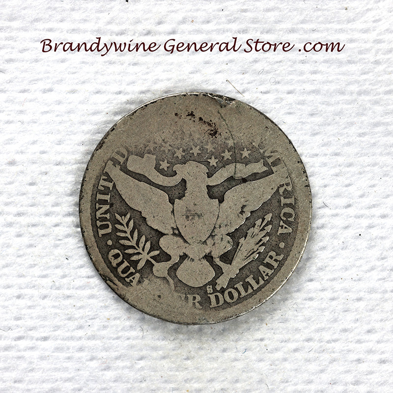 1895-S Barber Quarter | Brandywine General Store