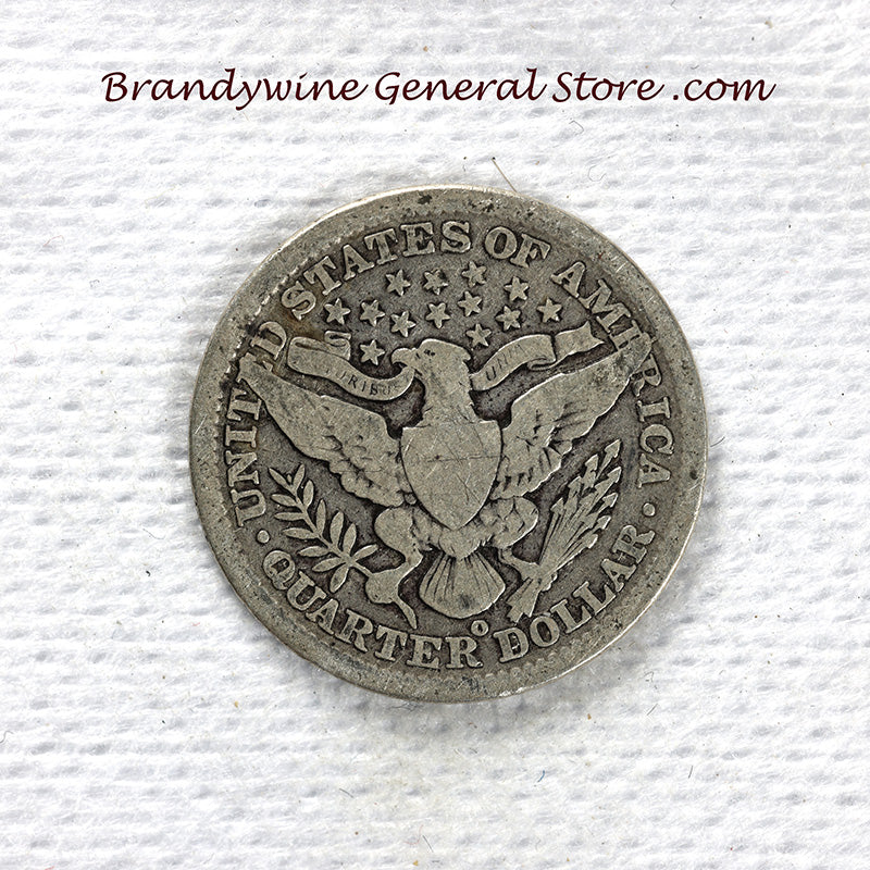 1902-O Barber Quarter | Brandywine General Store