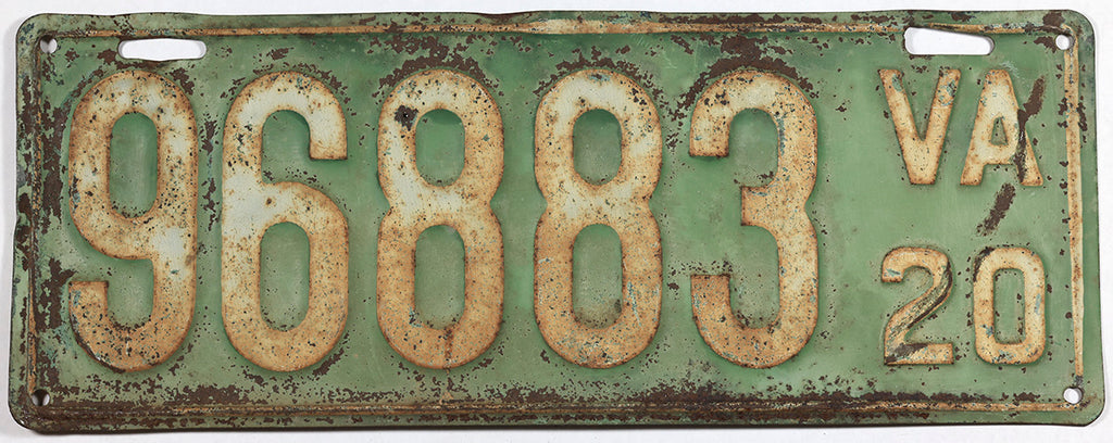 1920 Virginia License Plate | Brandywine General Store