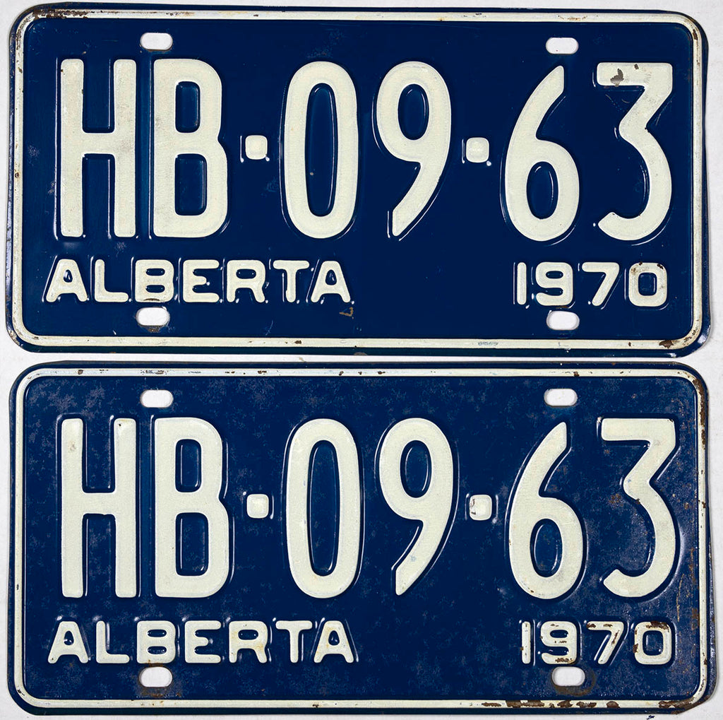 1970 Alberta License Plates | Brandywine General Store