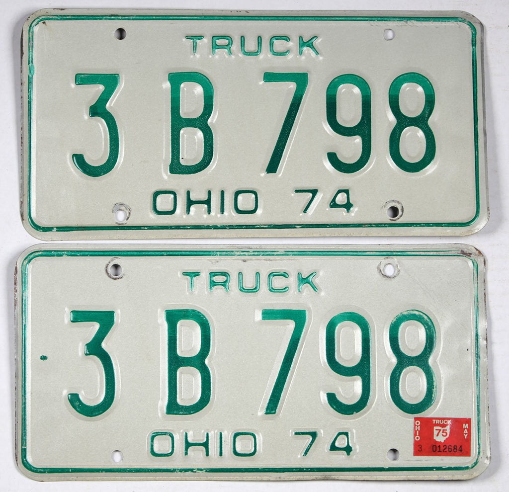1975 Ohio Truck License Plates | Brandywine General Store