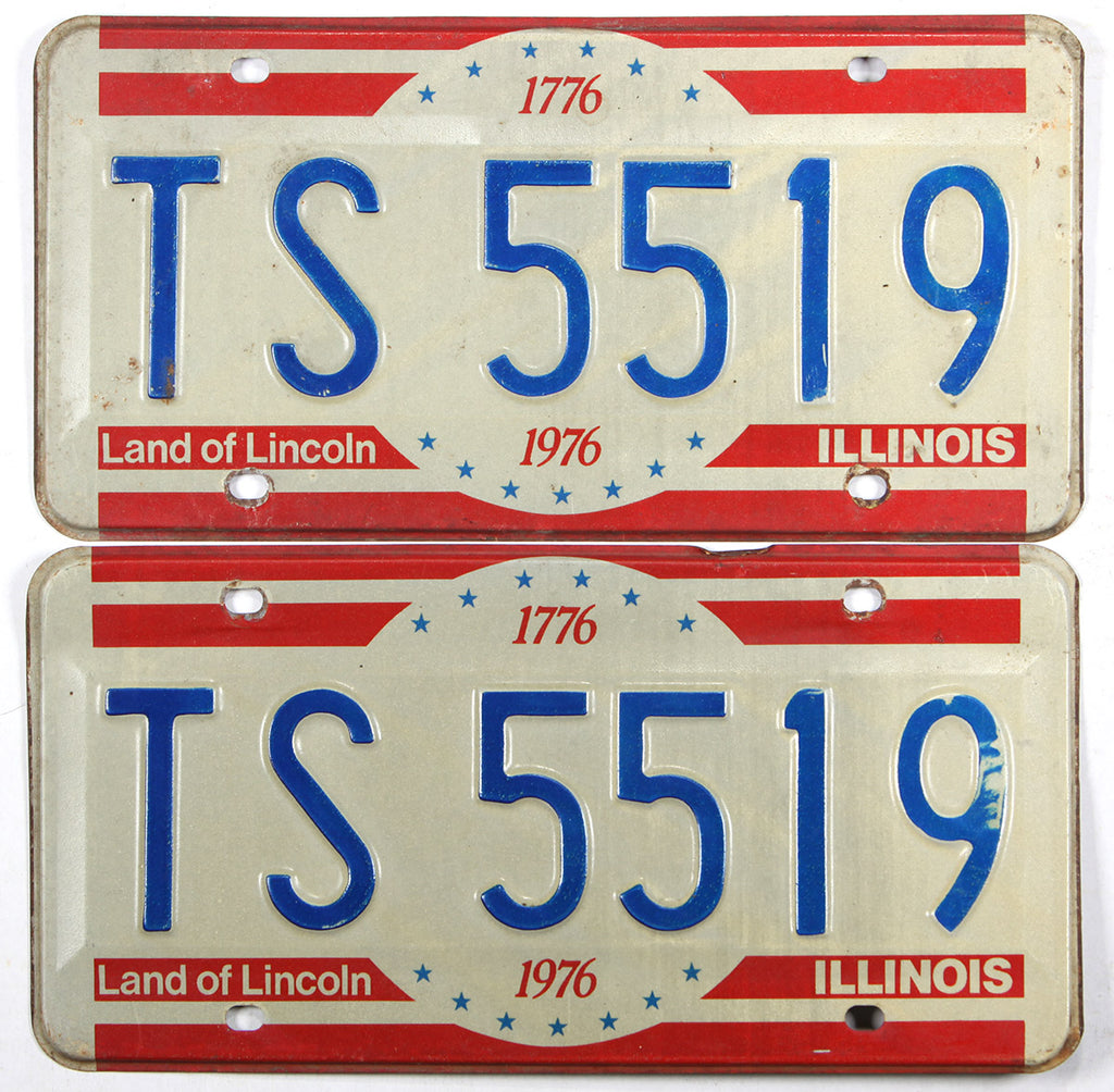 1976 Illinois License Plates | Brandywine General Store