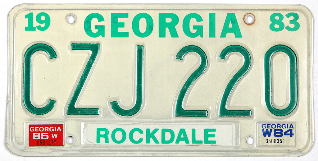 1985 Georgia License Plate | Brandywine General Store