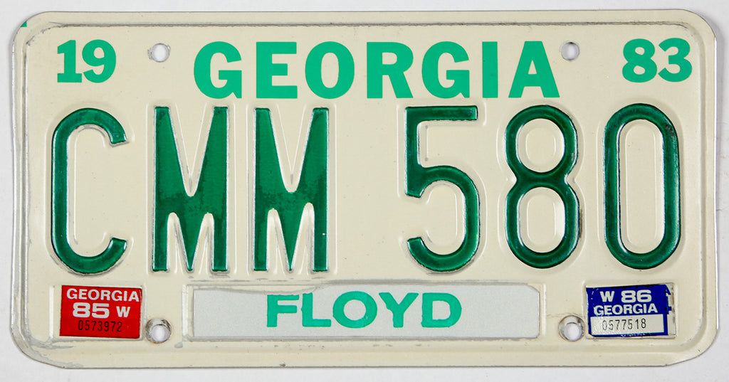 1986 Georgia License Plate | Brandywine General Store