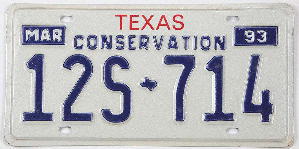 1993 Texas Conservation license plate | Brandywine General Store