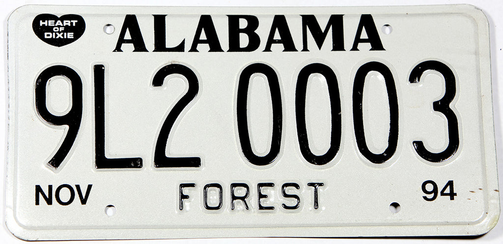 1994 Alabama Forest License Plate | Brandywine General Store