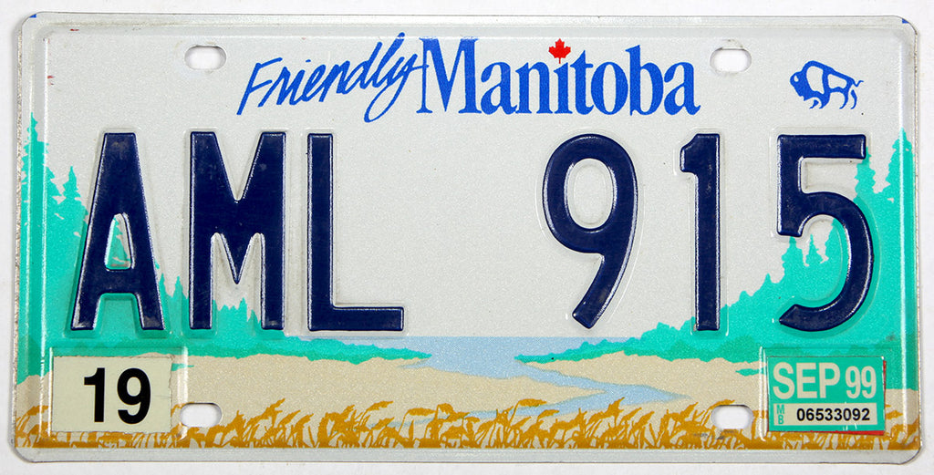 1999 Manitoba License Plate | Brandywine General Store