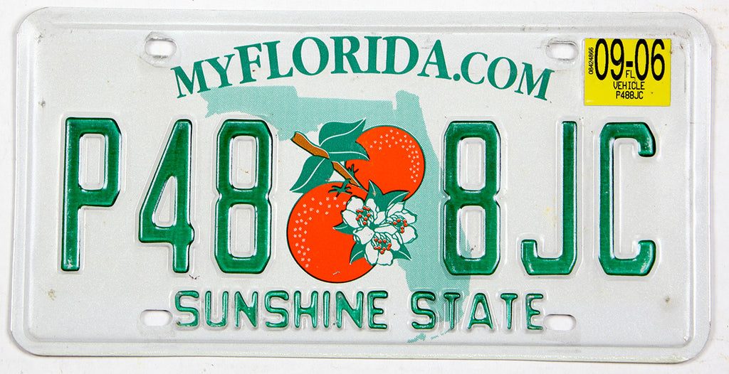 2006 Florida License Plate | Brandywine General Store