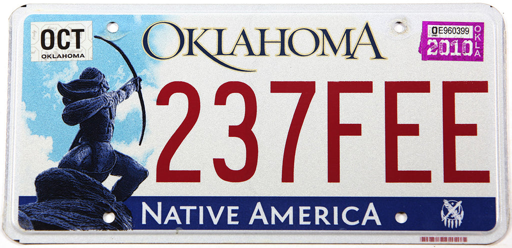 2010 Oklahoma License Plate | Brandywine General Store