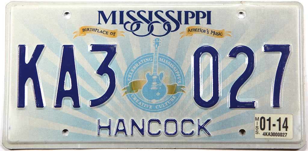 2014 Mississippi License Plate | Brandywine General Store