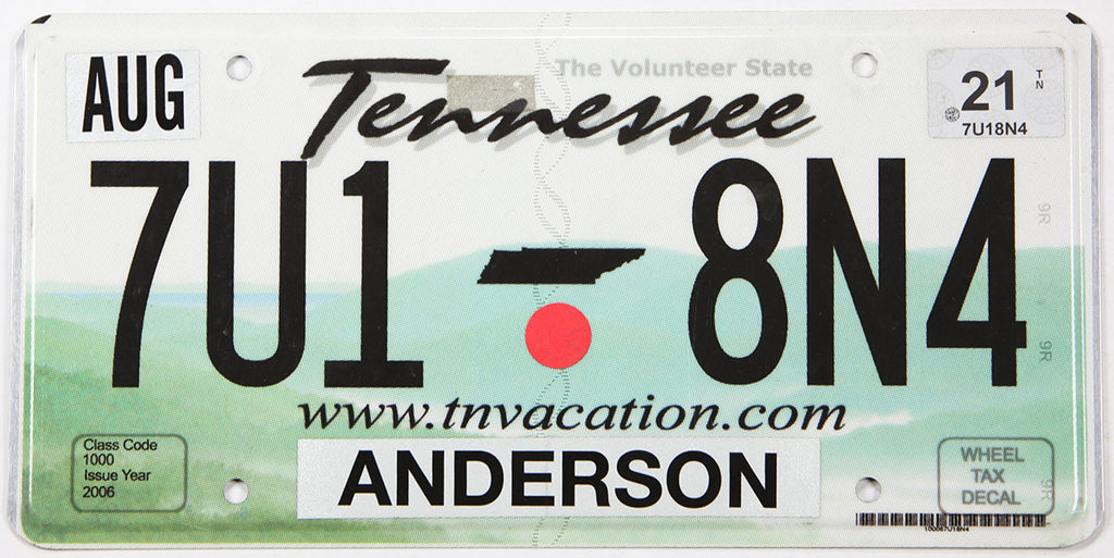 2021 Tennessee license plate | Brandywine General Store