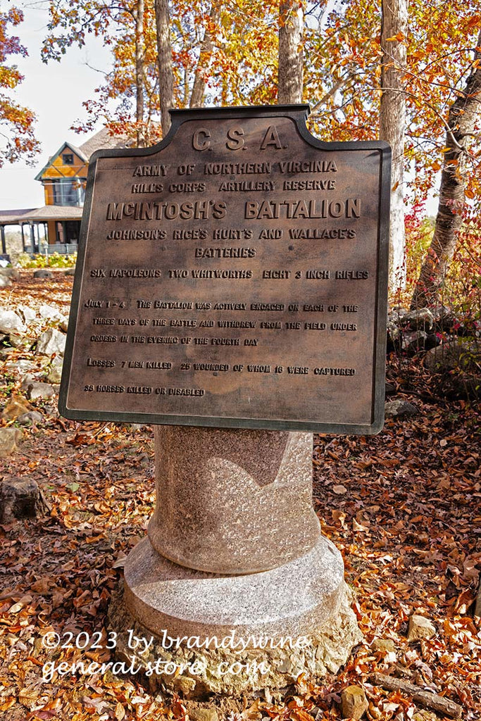 McIntosh's Battalion Army of Northern VA Memorial Gettysburg art print ...