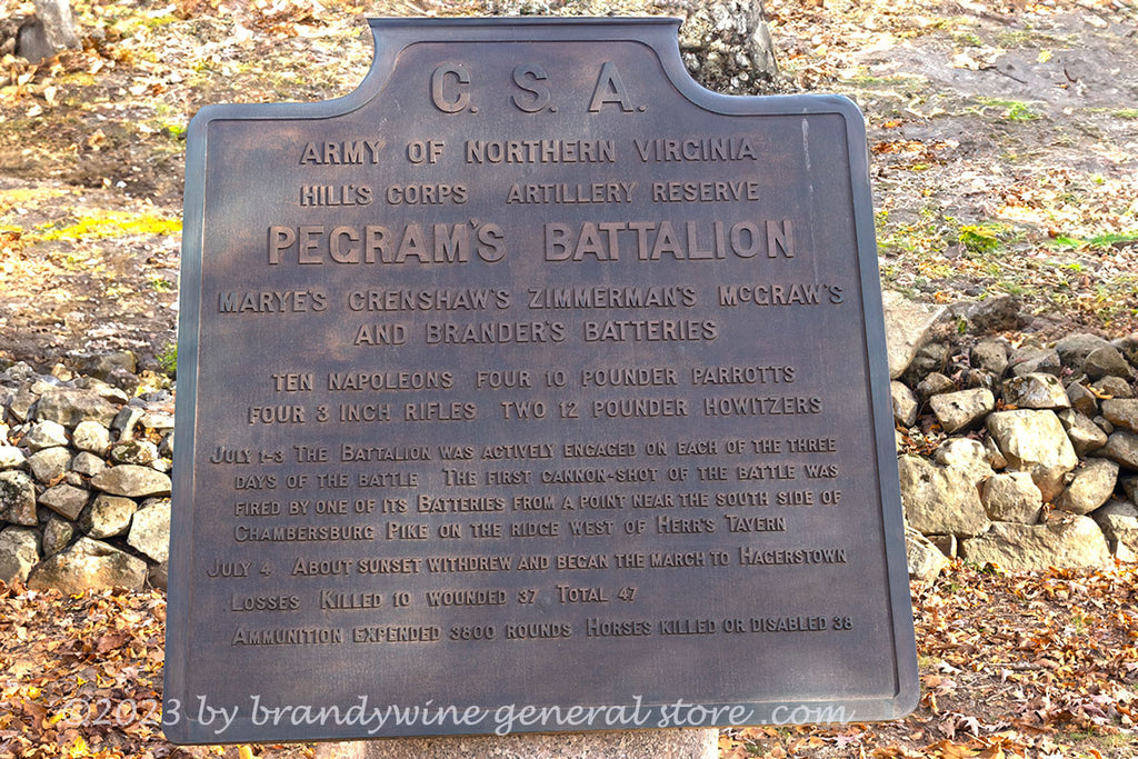 Pegram's Battalion Army of Northern VA Gettysburg art print ...