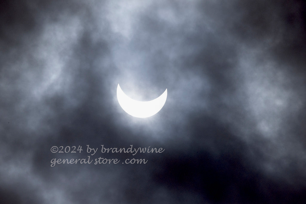 Solar Eclipse 2024 Bright Orb in a Dark Sky art print | Brandywine ...