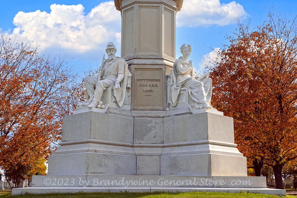 Soldier's National Monument Base with War and Cleo art print ...