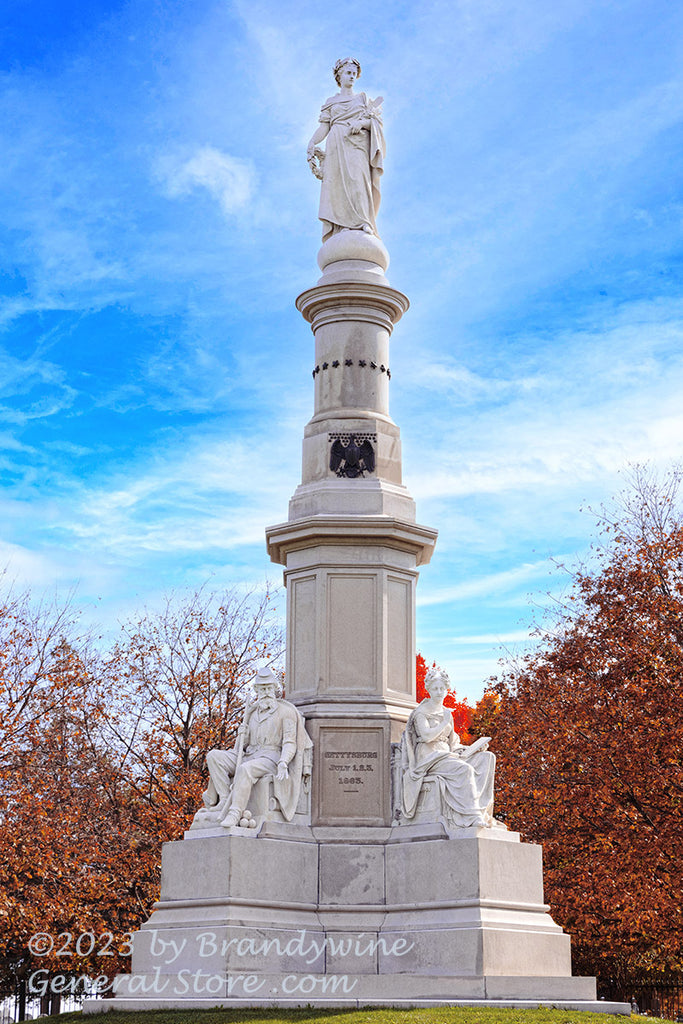 Soldier's National Monument in Gettysburg Front View art print ...
