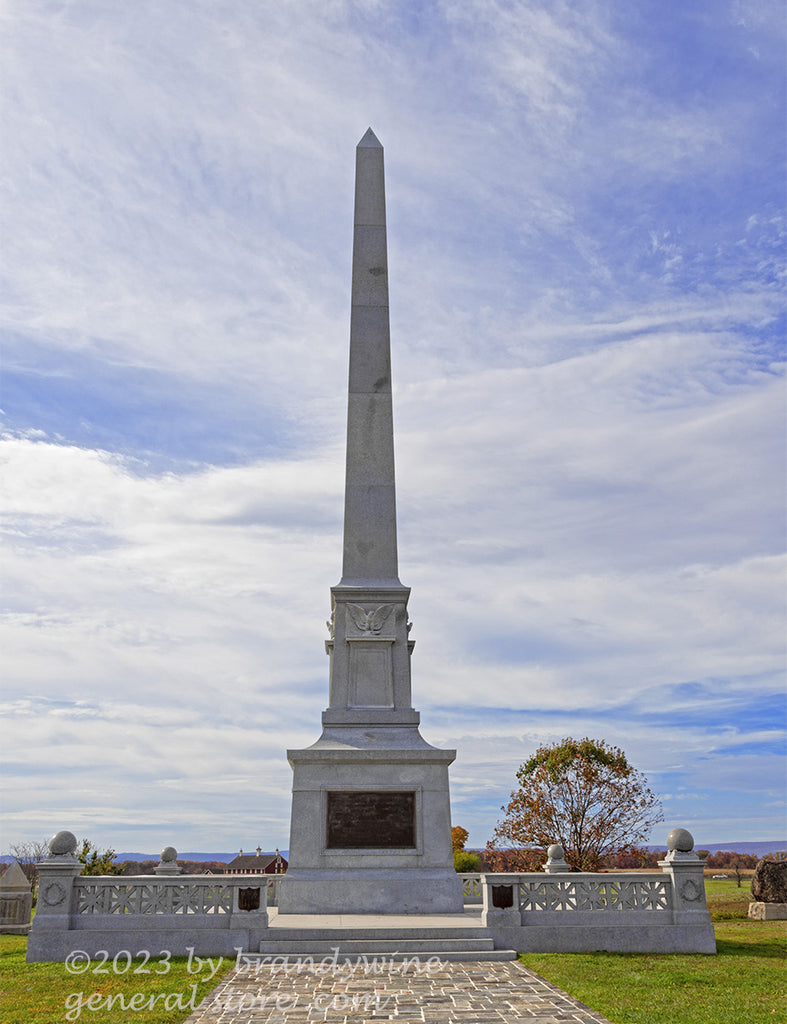 United States Army Regulars Monument Front View Gettysburg art print ...