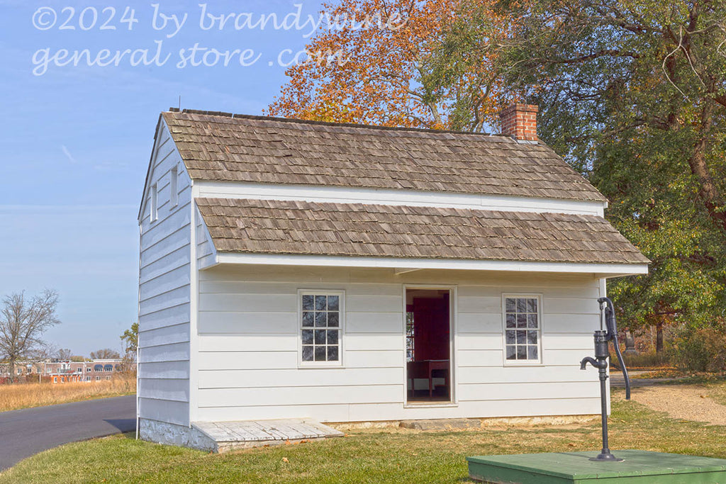 Bryan House with well in Gettysburg National Military park art print ...