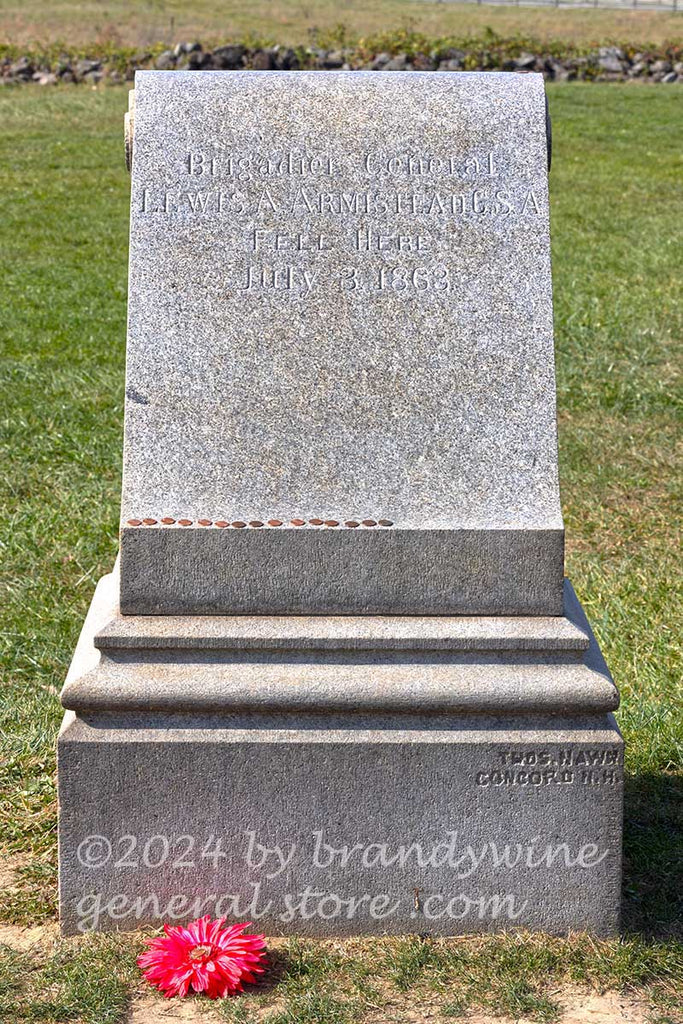 General Lewis A Armistead monument Gettysburg art print | Brandywine ...