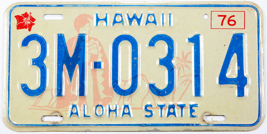 1976 Hawaii License Plate | Brandywine General Store