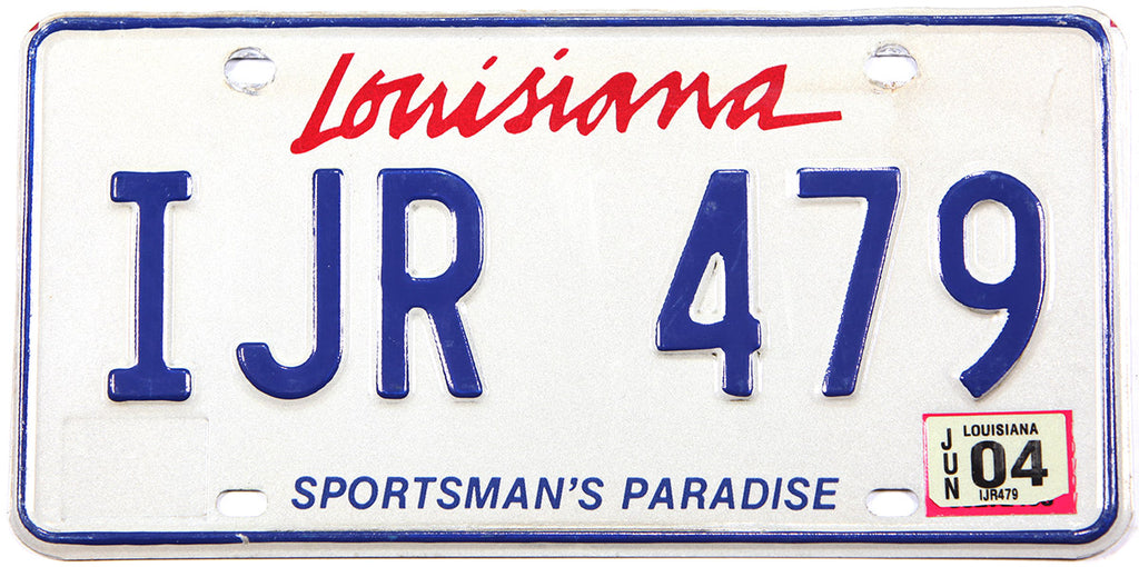 2004 Louisiana License Plate | Brandywine General Store