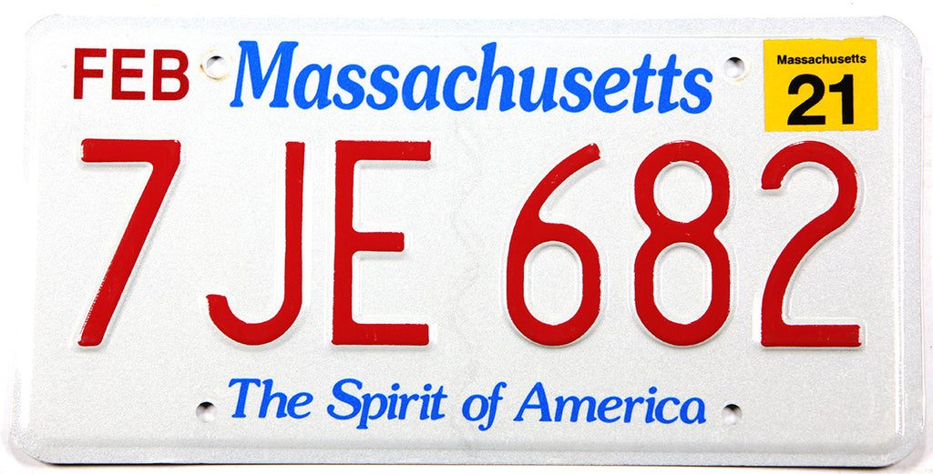 2021 Massachusetts License Plate | Brandywine General Store