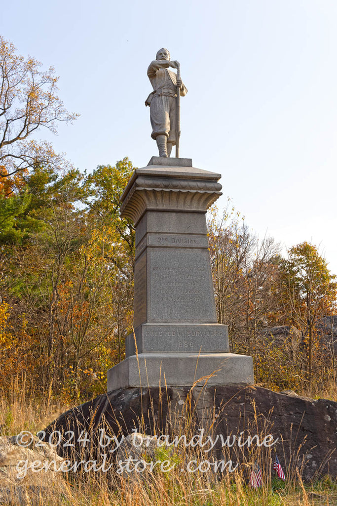 Pennsylvania 155th Infantry Gettysburg monument art print | Brandywine ...