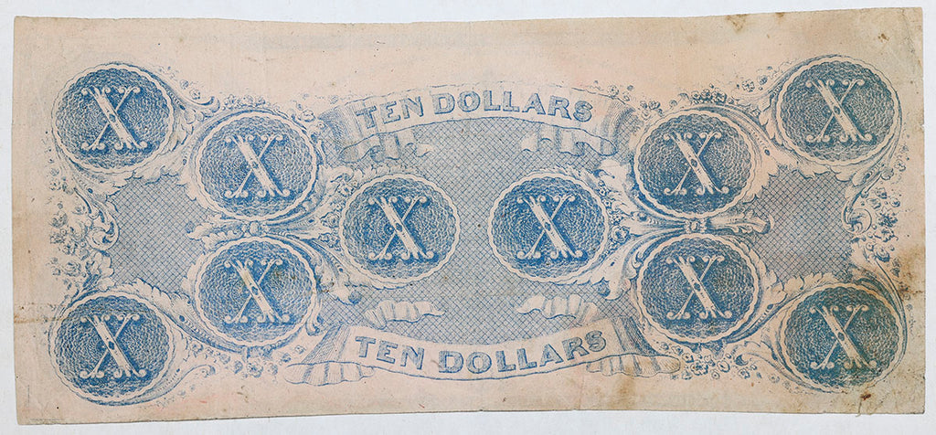 T-52 Ten Dollar Civil War Issue 1862 PF-03 very fine | Brandywine ...