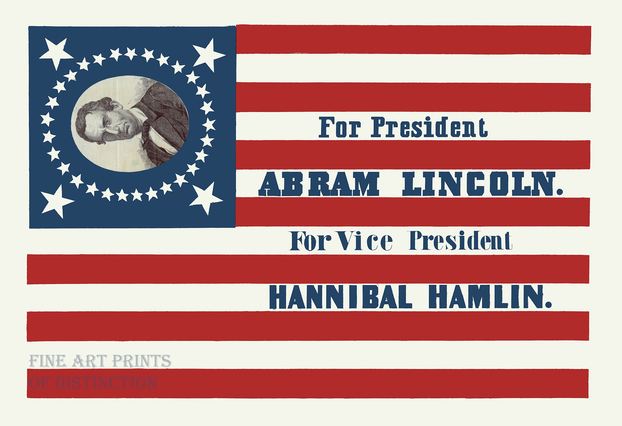 1860 Abraham Lincoln Campaign Poster Premium Print | Brandywine General ...