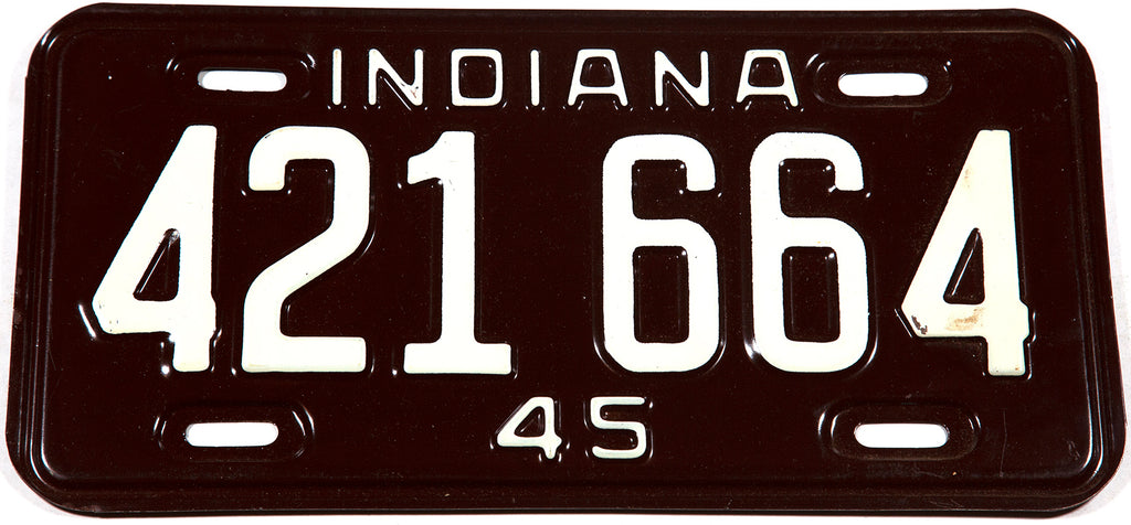 1945 Indiana License Plate | Brandywine General Store