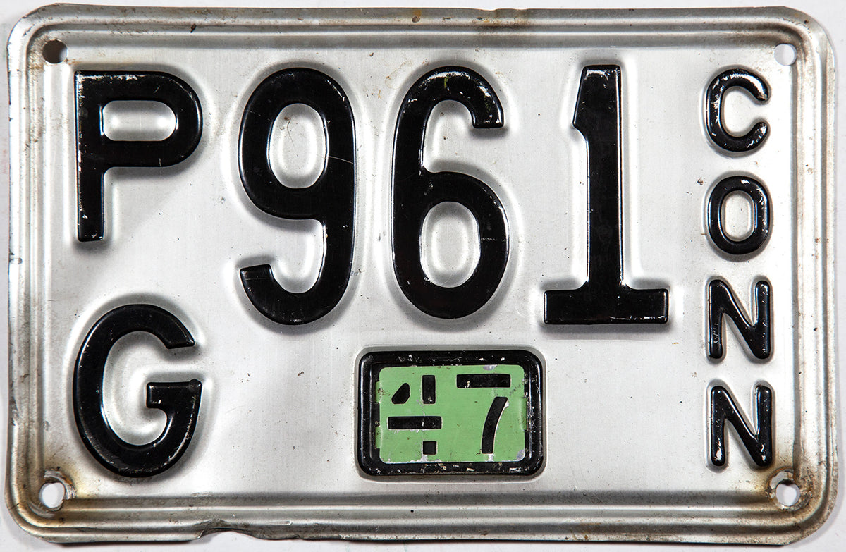1947 Connecticut single License Plate | Brandywine General Store