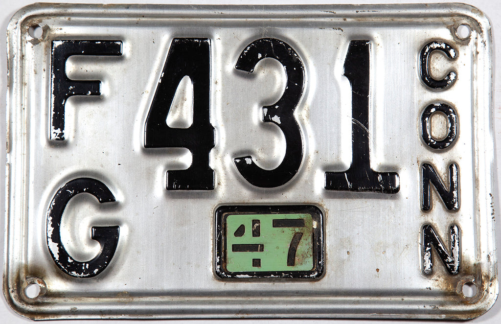 1947 Connecticut single License Plate | Brandywine General Store