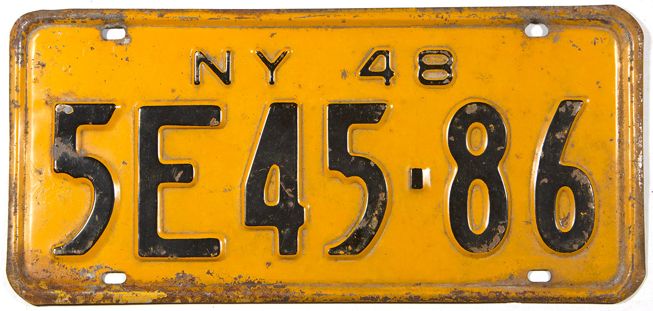 1948 New York License Plate | Brandywine General Store