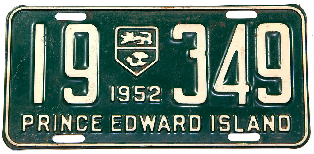 1952 Prince Edward Island License Plate | Brandywine General Store