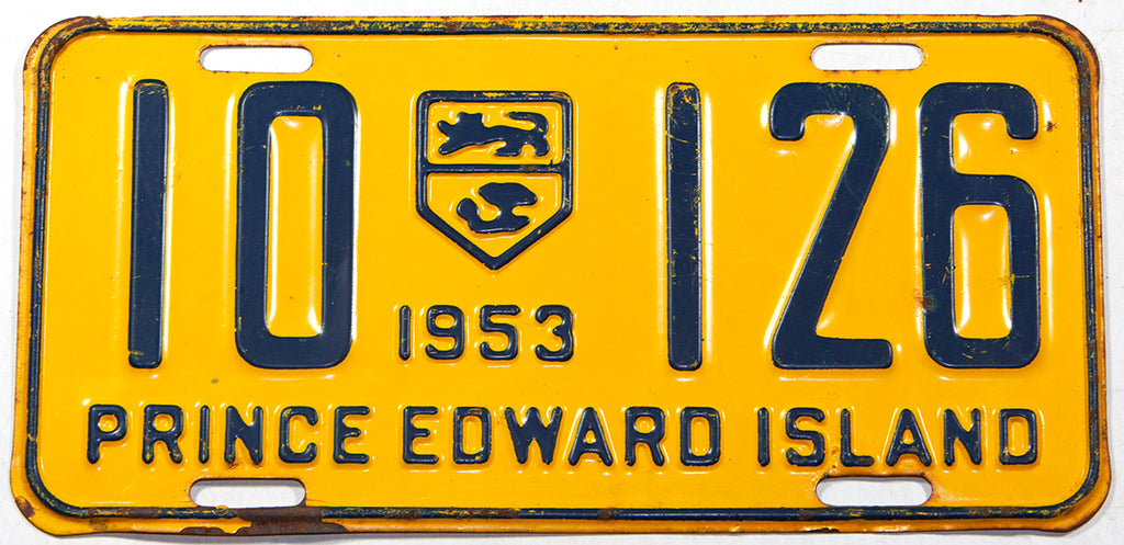 1953 Prince Edward Island License Plate | Brandywine General Store
