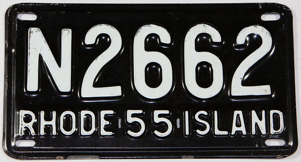 1955 Rhode Island License Plate | Brandywine General Store