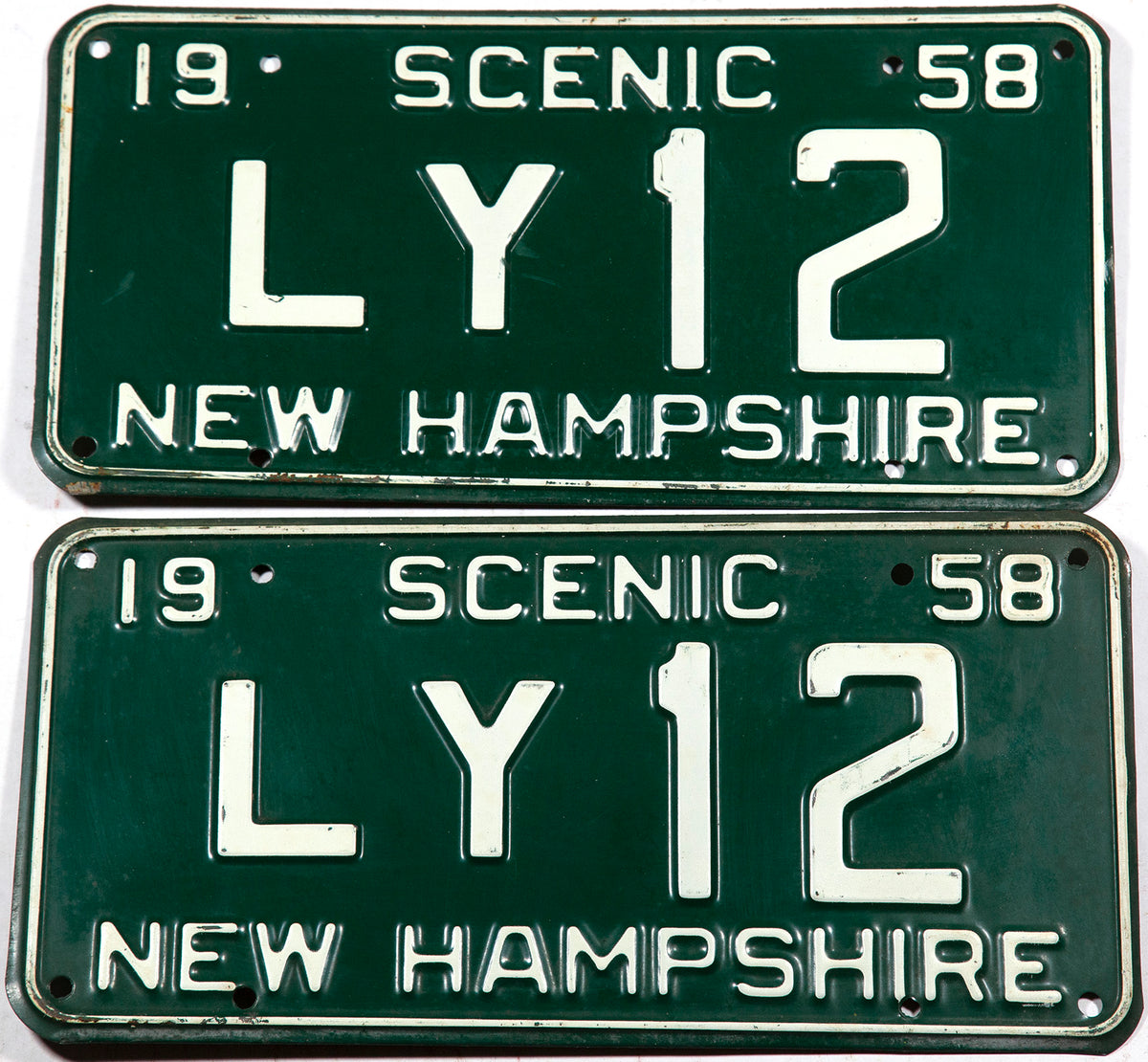 1958 New Hampshire License Plates | Brandywine General Store