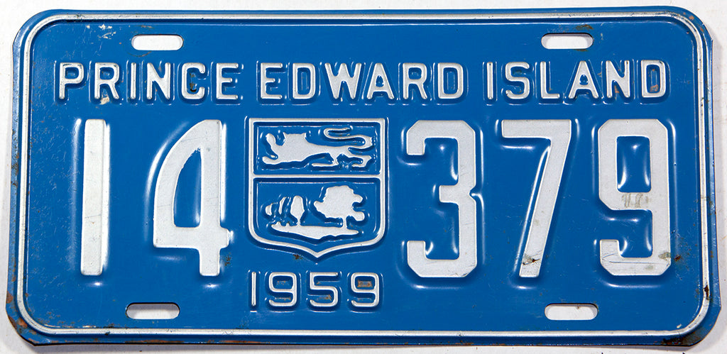 1959 Prince Edward Island License Plate | Brandywine General Store
