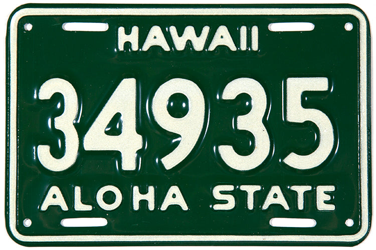 hawaii license plate coloring.page