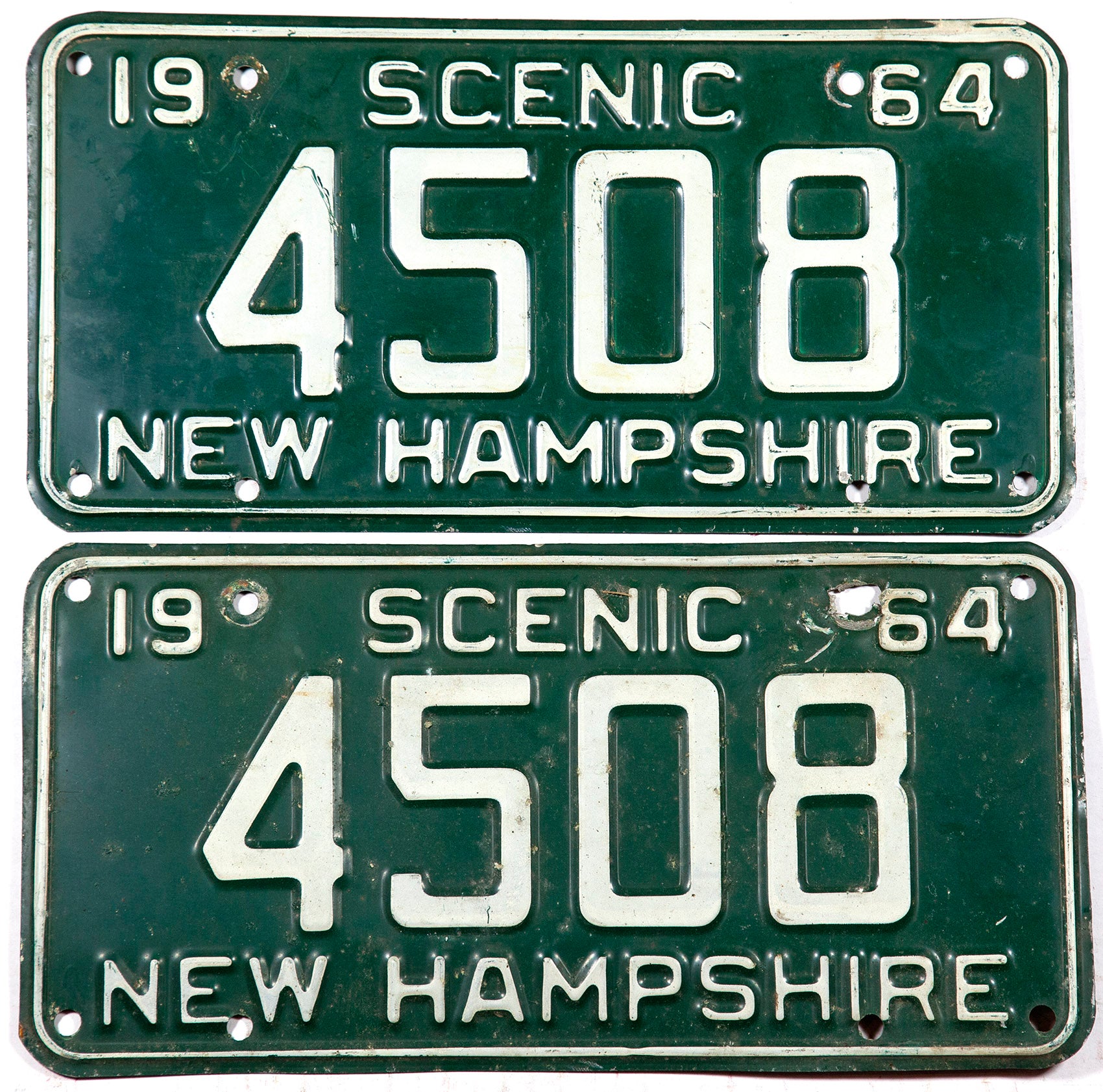 1964 New Hampshire License Plates | Brandywine General Store