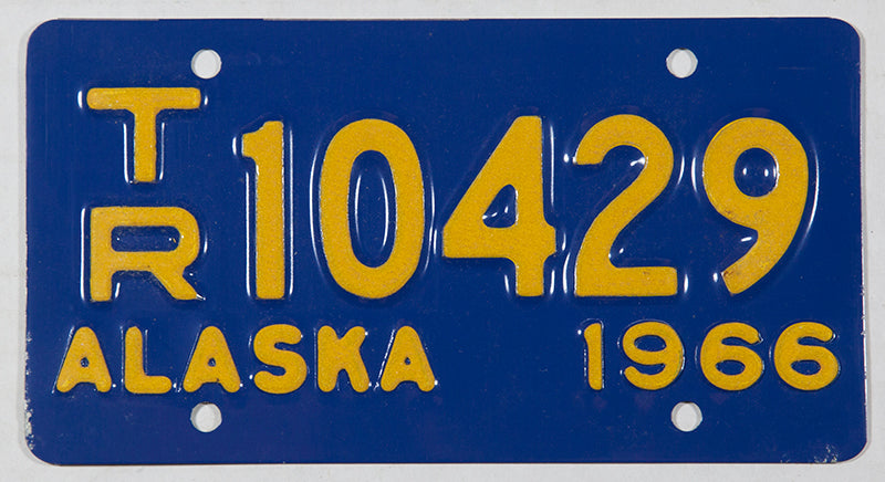 1966 Alaska Trailer License Plate | Brandywine General Store
