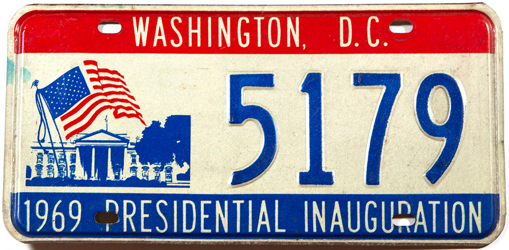 1969 District of Columbia Inaugural License Plates | Brandywine General ...