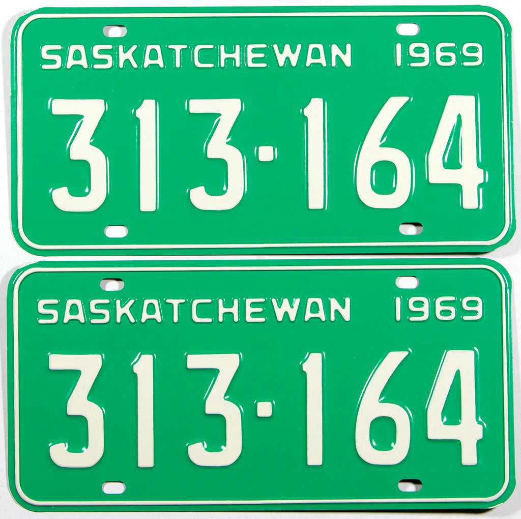 1969 Saskatchewan License Plates | Brandywine General Store