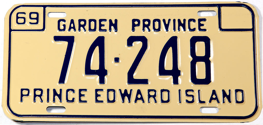 1969 Prince Edward Island License Plate | Brandywine General Store