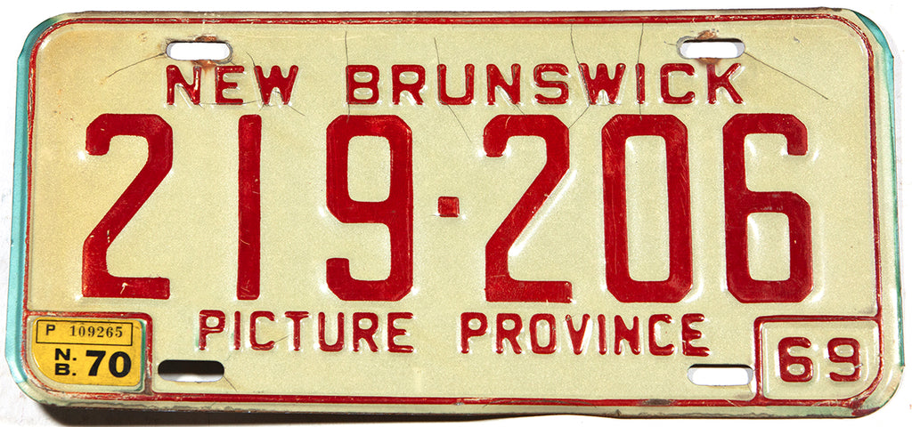 1970 New Brunswick License Plate | Brandywine General Store