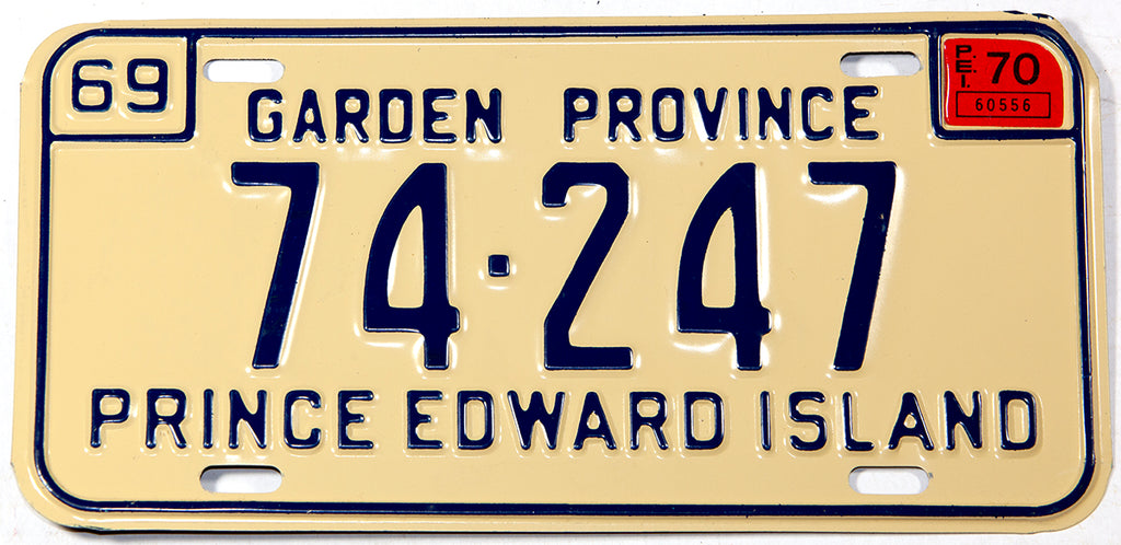 1970 Prince Edward Island License Plate | Brandywine General Store