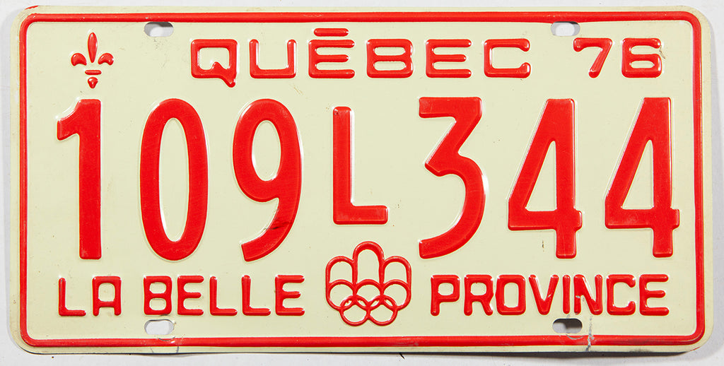 1976 Quebec License Plate | Brandywine General Store