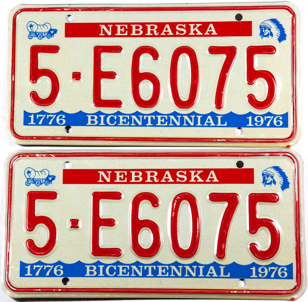 1976 Nebraska License Plates | Brandywine General Store